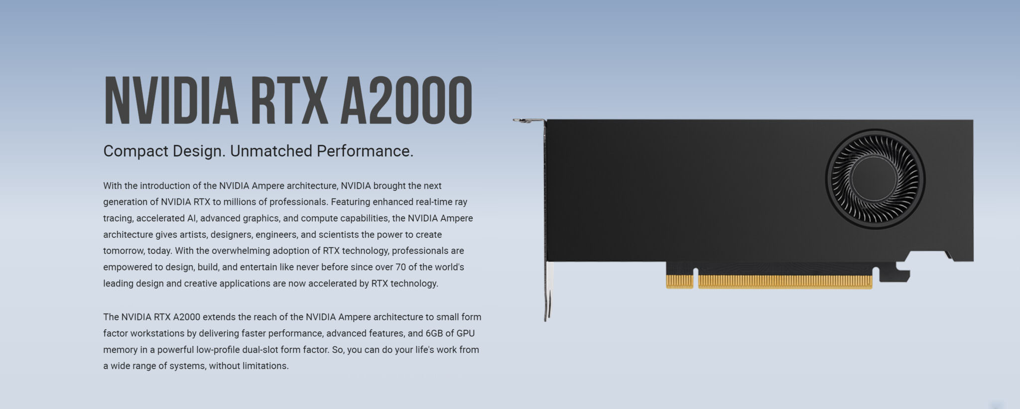 PNY Quadro Nvidia RTX A2000 - GPU Delhi